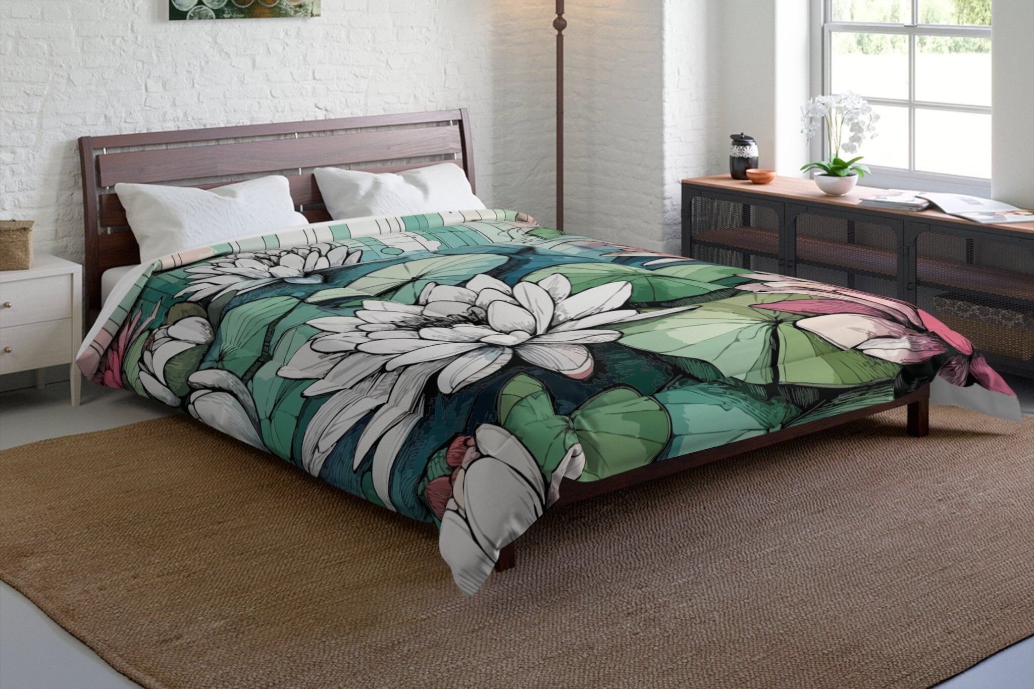 Lotus Blossom Comforter. Experience the Sereneness of the Lotus Flower ...