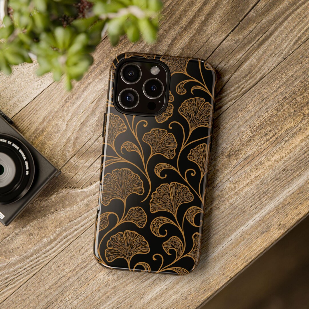 Elegant Ginkgo Leaf Phone Case. A Modern Take on Art Nouveau Styling ...