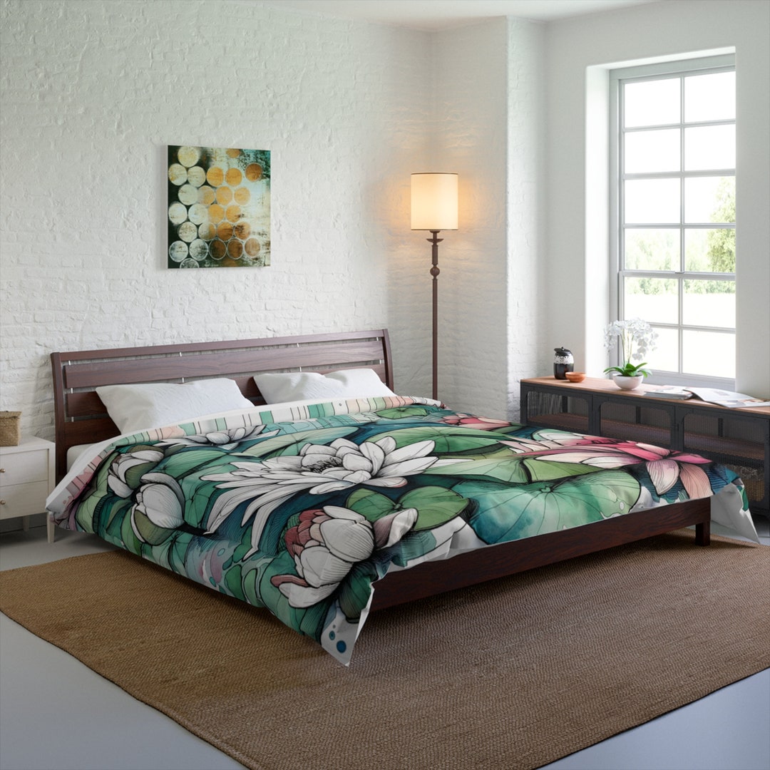 Lotus Blossom Comforter. Experience the Serene Embrace of the Lotus ...