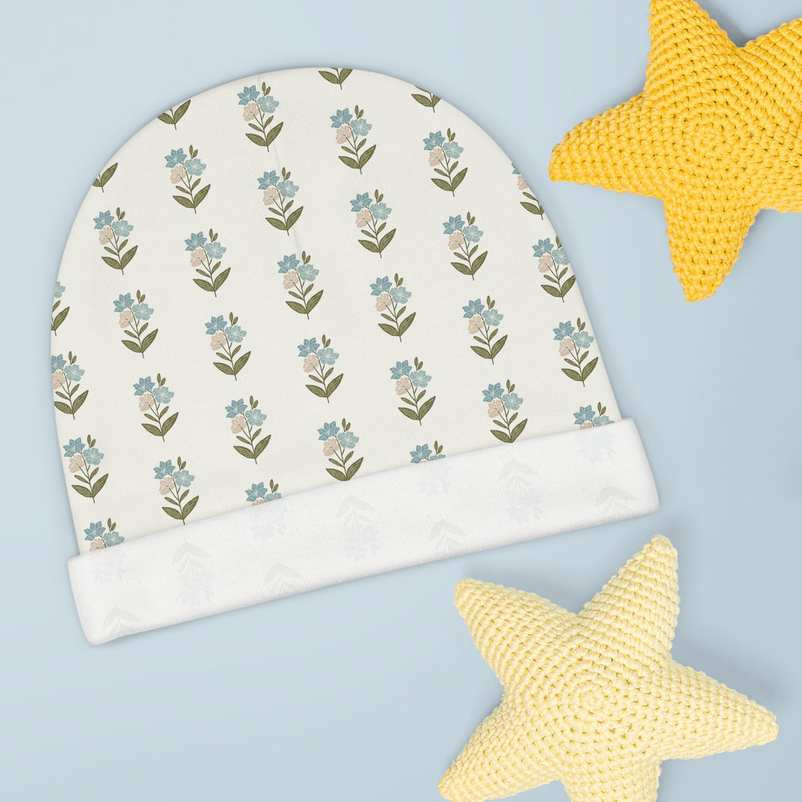 Birth Flower Larkspur Beanie Hat. A Baby Version of the Larkspur, a ...