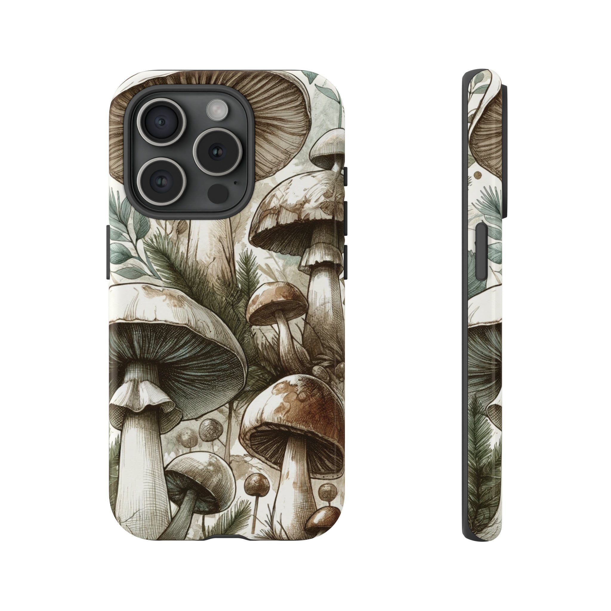 Mushroom Whimsy Phone Case. Many Phone Models. A Whimsical and Organic ...