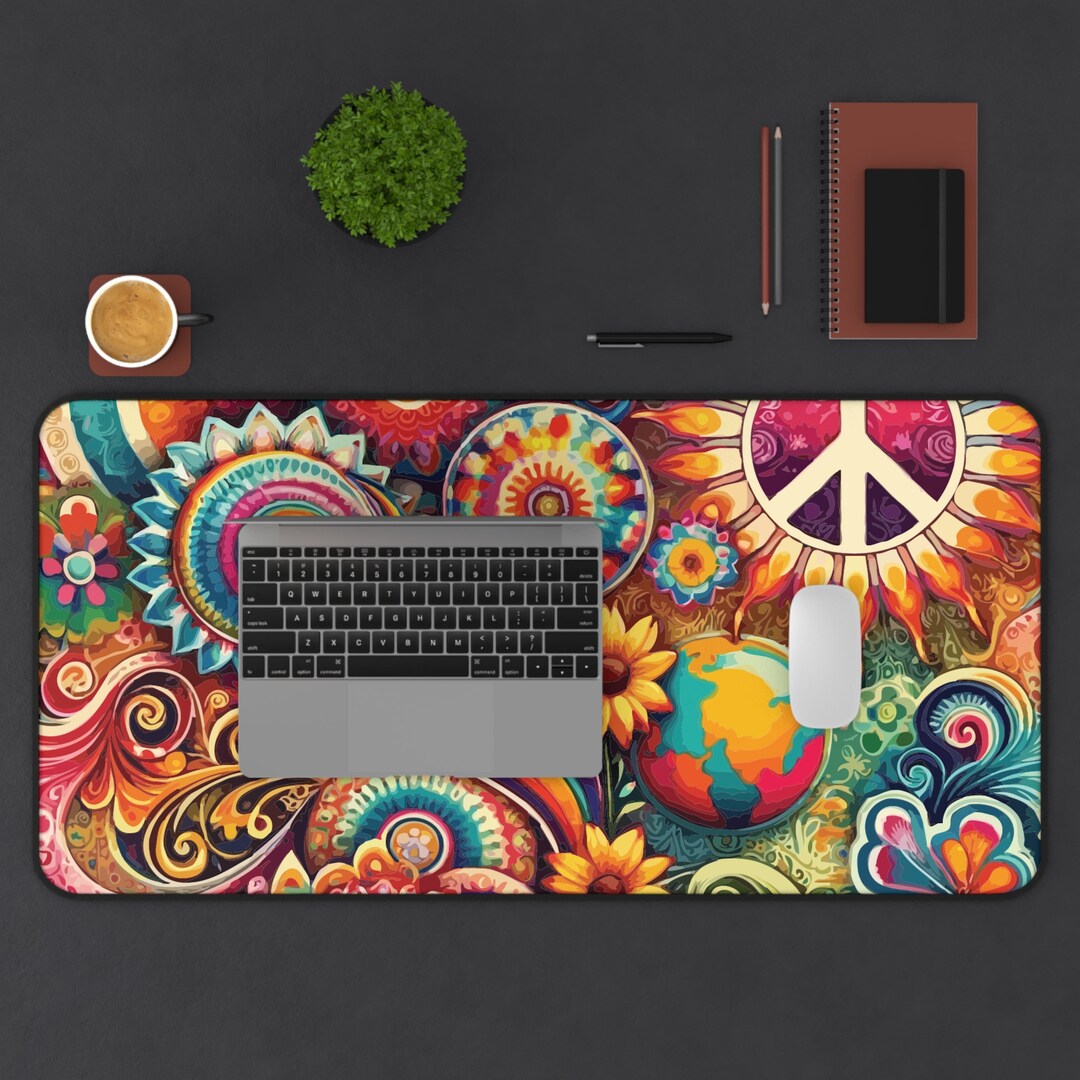 Groovy Desk Mat. Get Groovy With This Brightly Colored Desk Mat ...