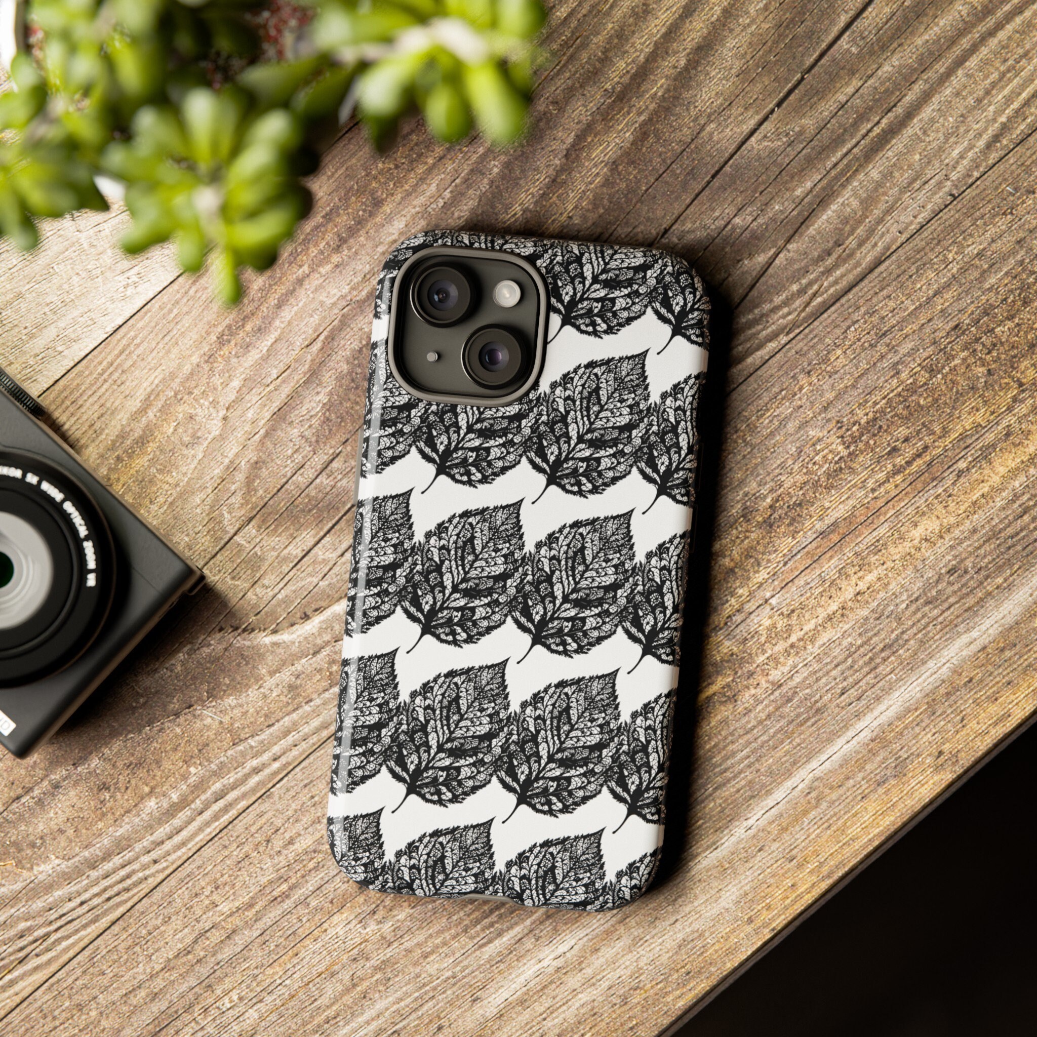 Lacey Leaves Phone Case. This Phone Case Features a Delicate Lacey Leaf ...
