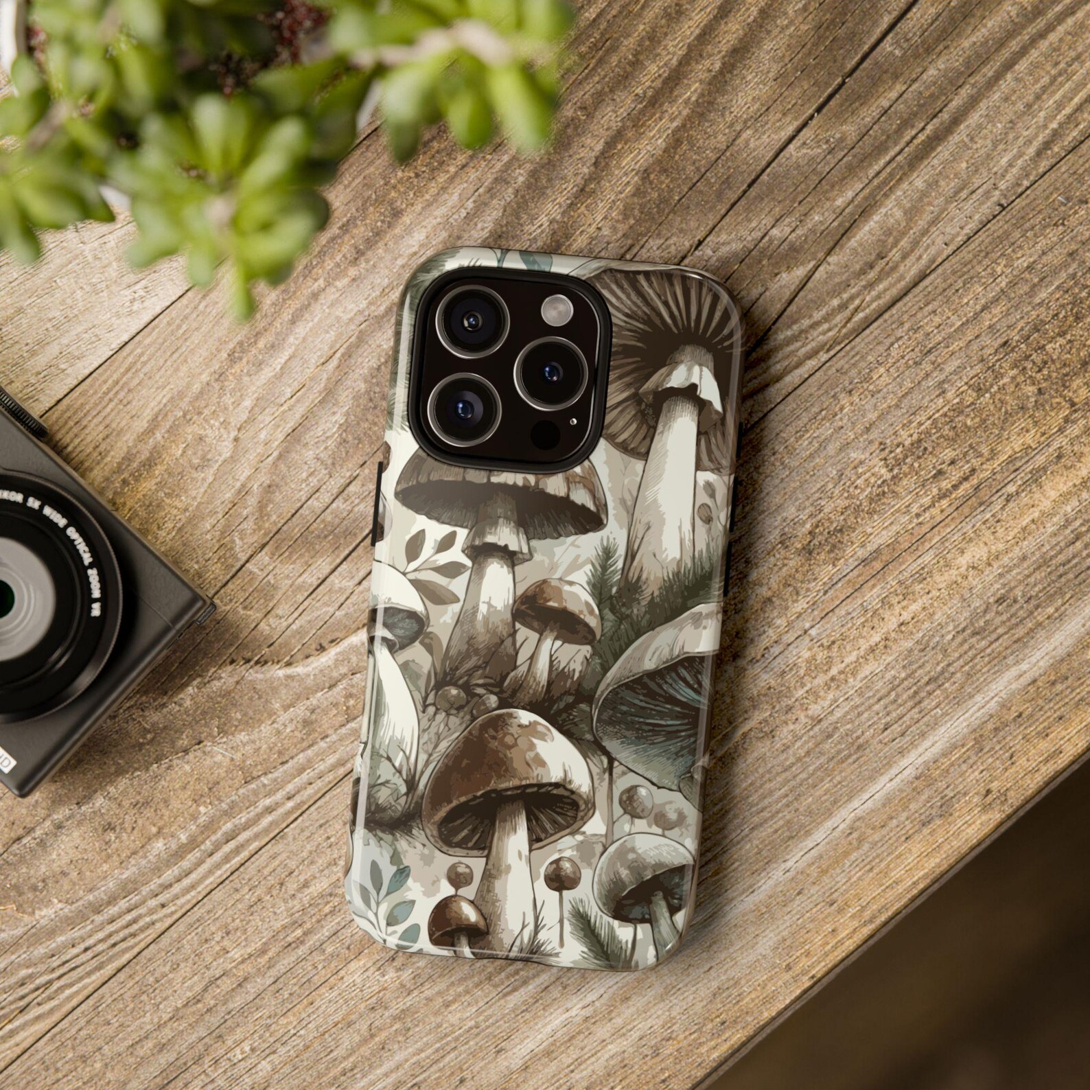 Mushroom Whimsy Phone Case. Many Phone Models. A Whimsical and Organic ...
