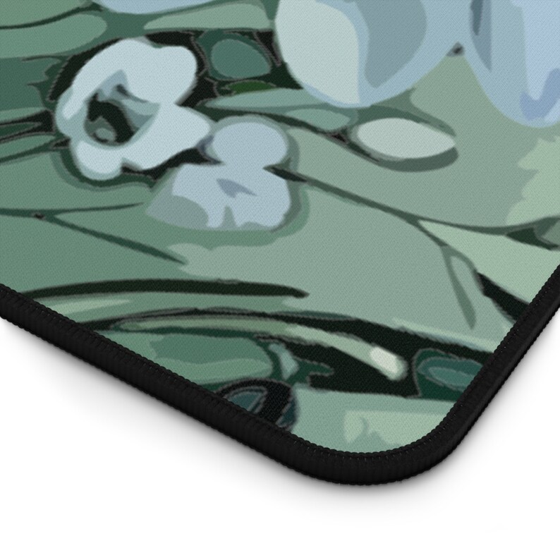 Snowdrop Desk Mat. Crisp White Bell-shaped Flowers on a Fresh Green ...