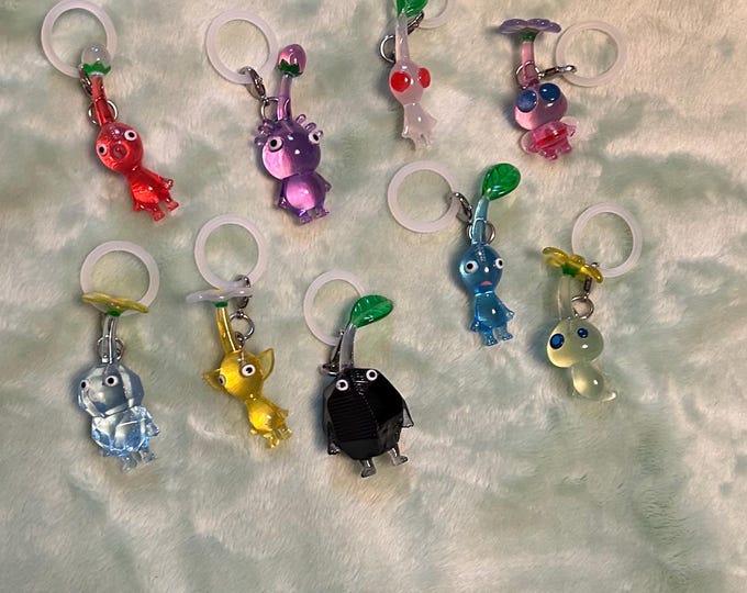 Pikmin Keychains - Etsy
