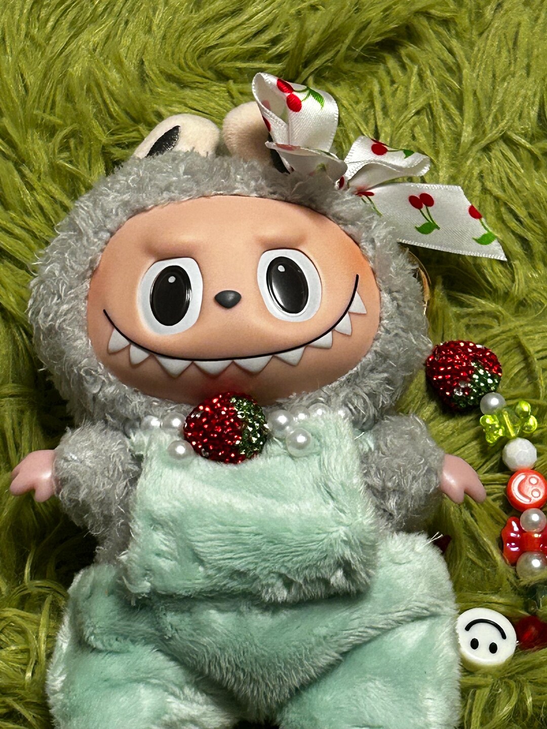 Strawberry and Cherry Labubu - Etsy