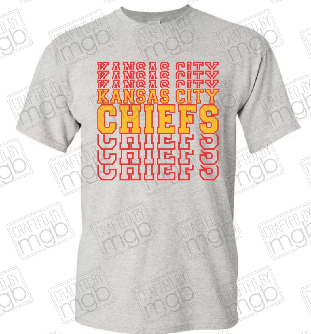 Kansas City Chiefs Football T-shirt Multi Chiefs - Etsy