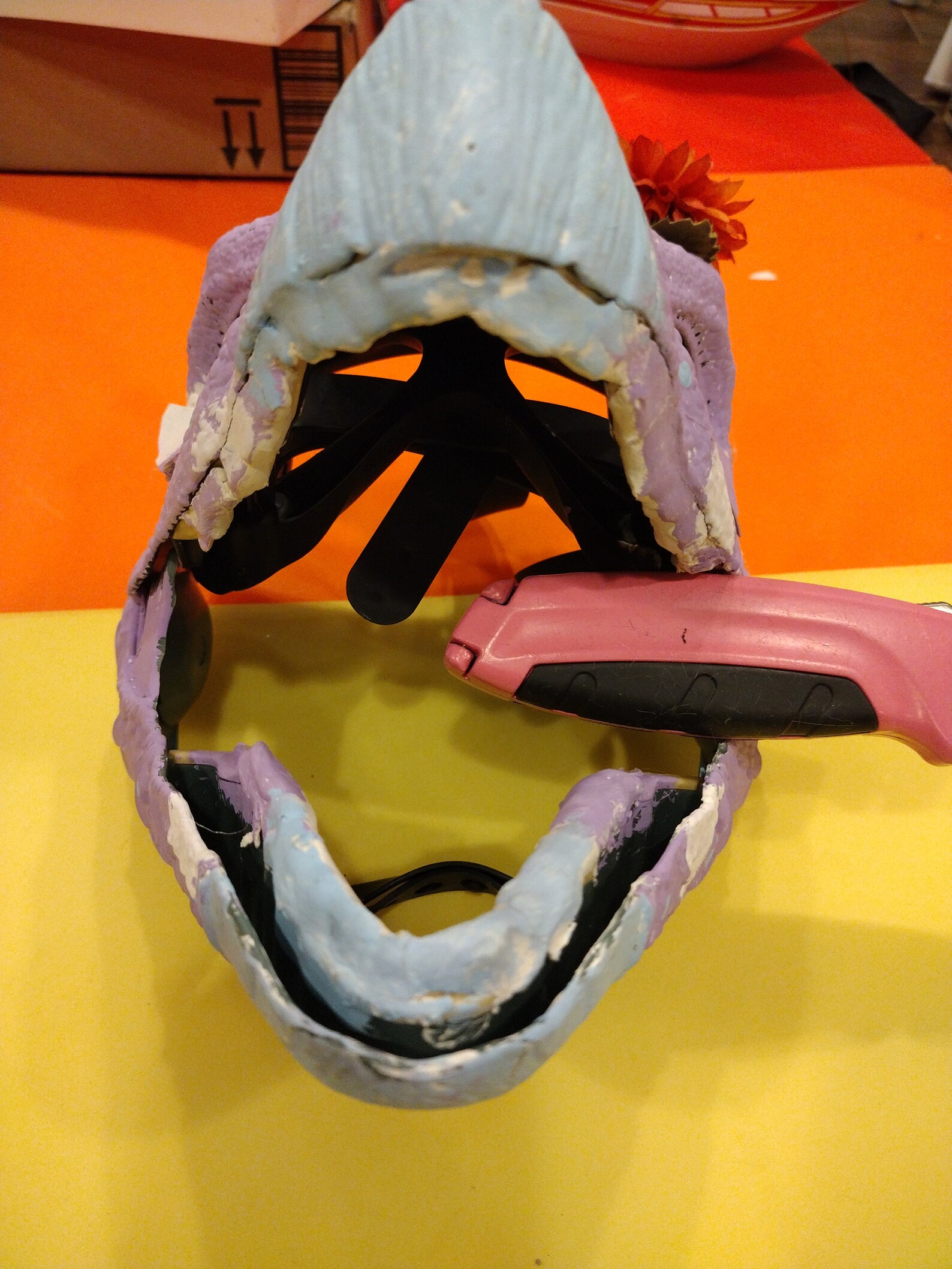 Purple Dino Mask Comes With Eyes Purple/ Fursuit/it Doesn't Have the ...