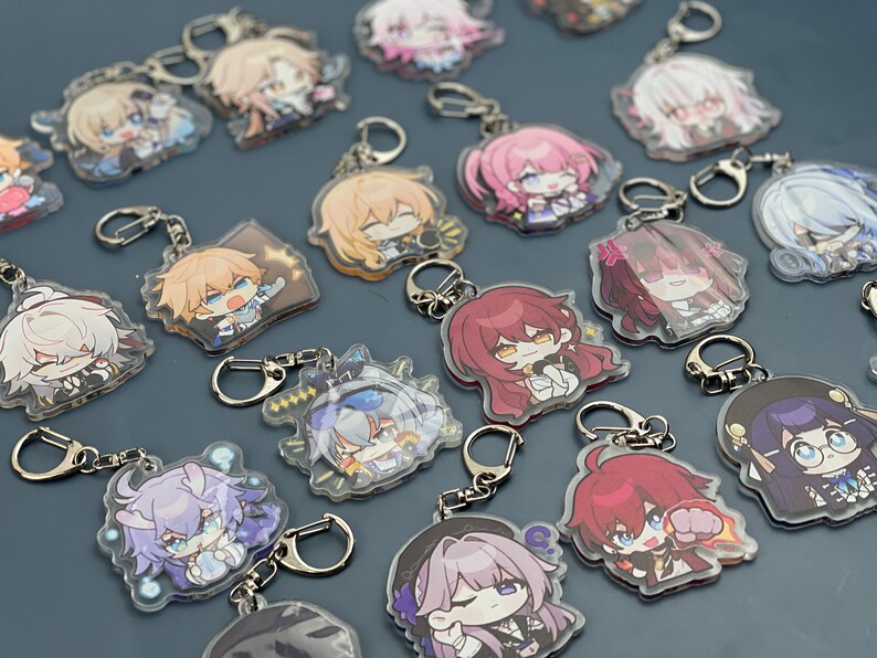 Honkai Star Rail Keychain Star Rail Character Keychain Acrylic Keychain ...