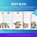 BEST BUDS Savings Challenge Bundle Printable PDF | A6 Printable ...