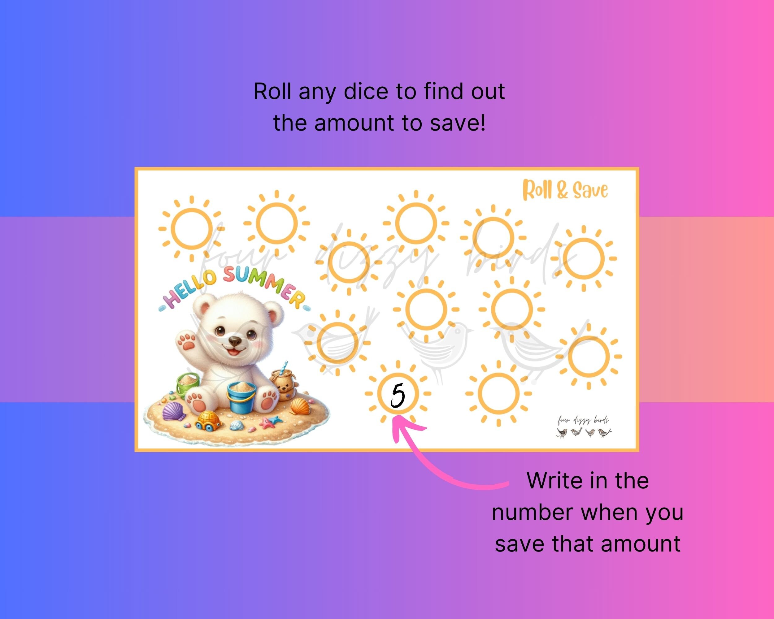 SUMMER FUN Savings Challenge Bundle Printable PDF | A6 Printable ...