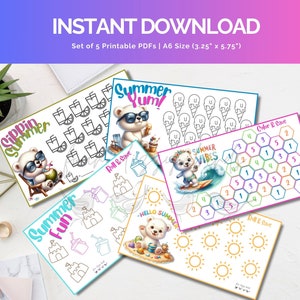 SUMMER FUN Savings Challenge Bundle Printable PDF | A6 Printable ...