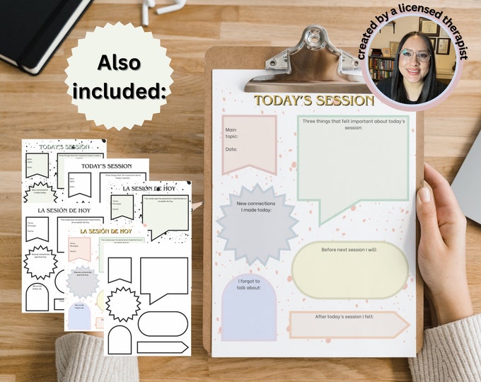 Therapy Session Reflection Worksheet / Post Therapy Check-in / Therapy ...