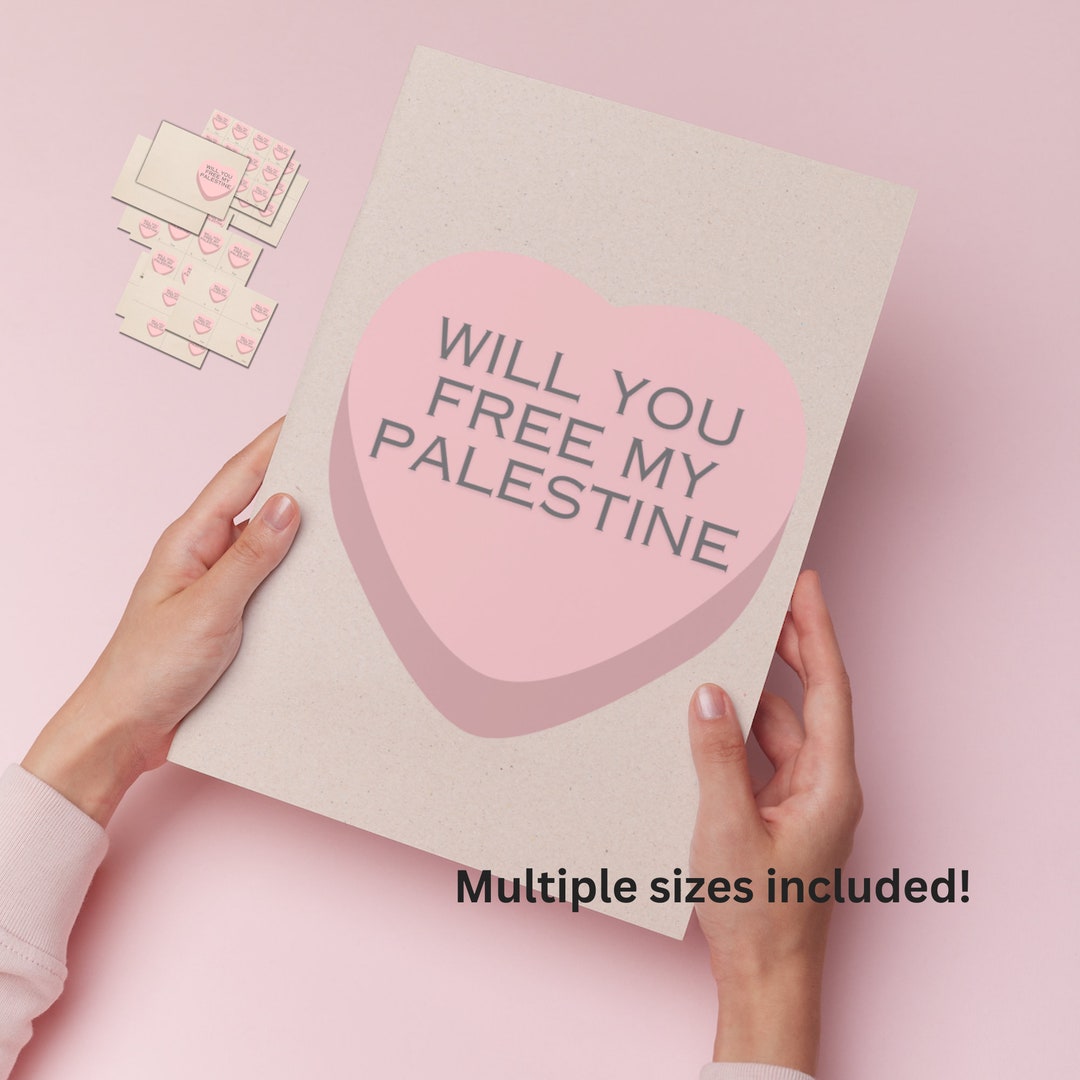 Palestine Valentines Card | Valentines Day Cards | Palestine Printables ...