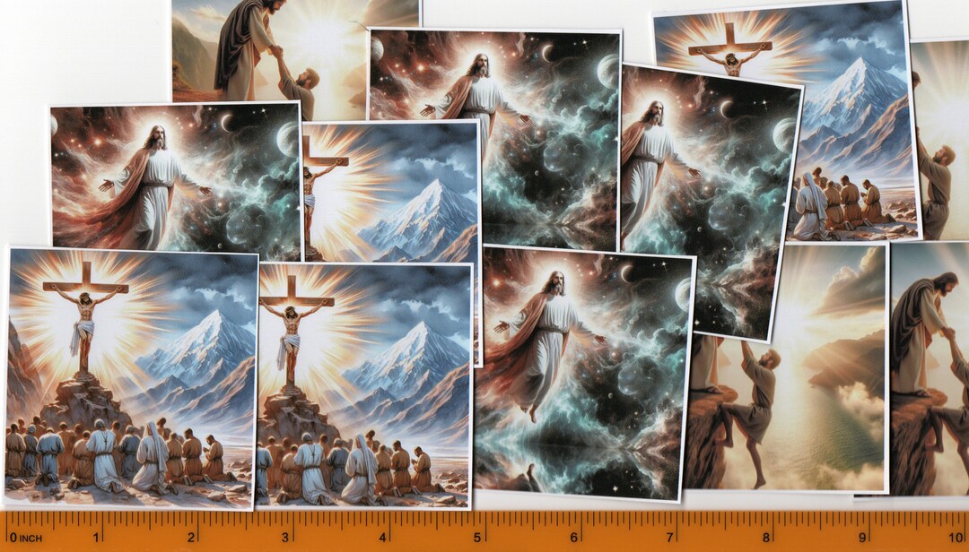 Jesus Christ Stickers. Pack of 12 Stickers. 3 Different Images. - Etsy