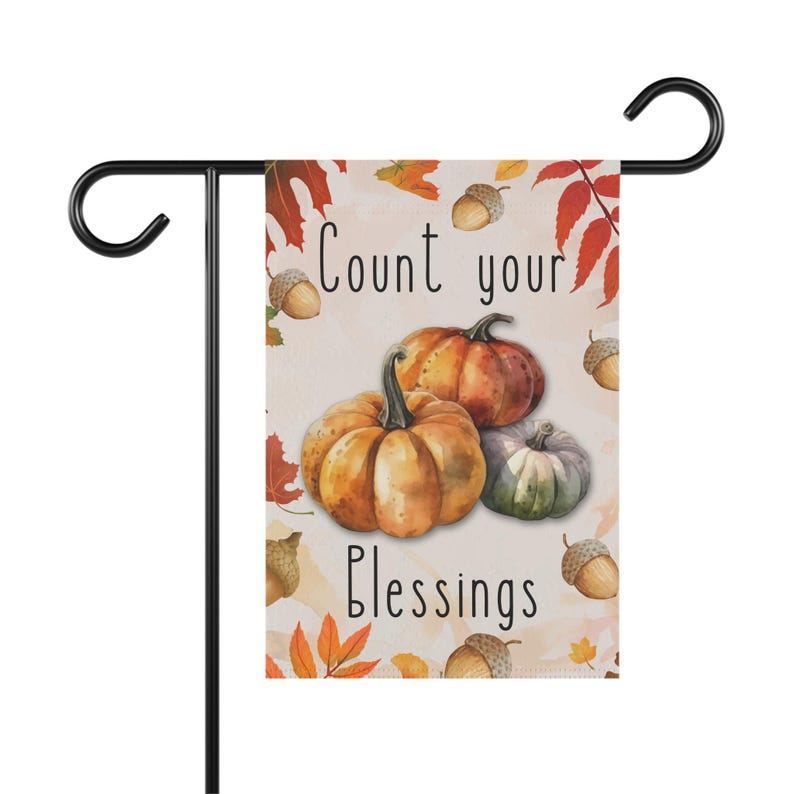 Fall Garden Flag | Christian House Flag | Autumn Welcome Flag ...