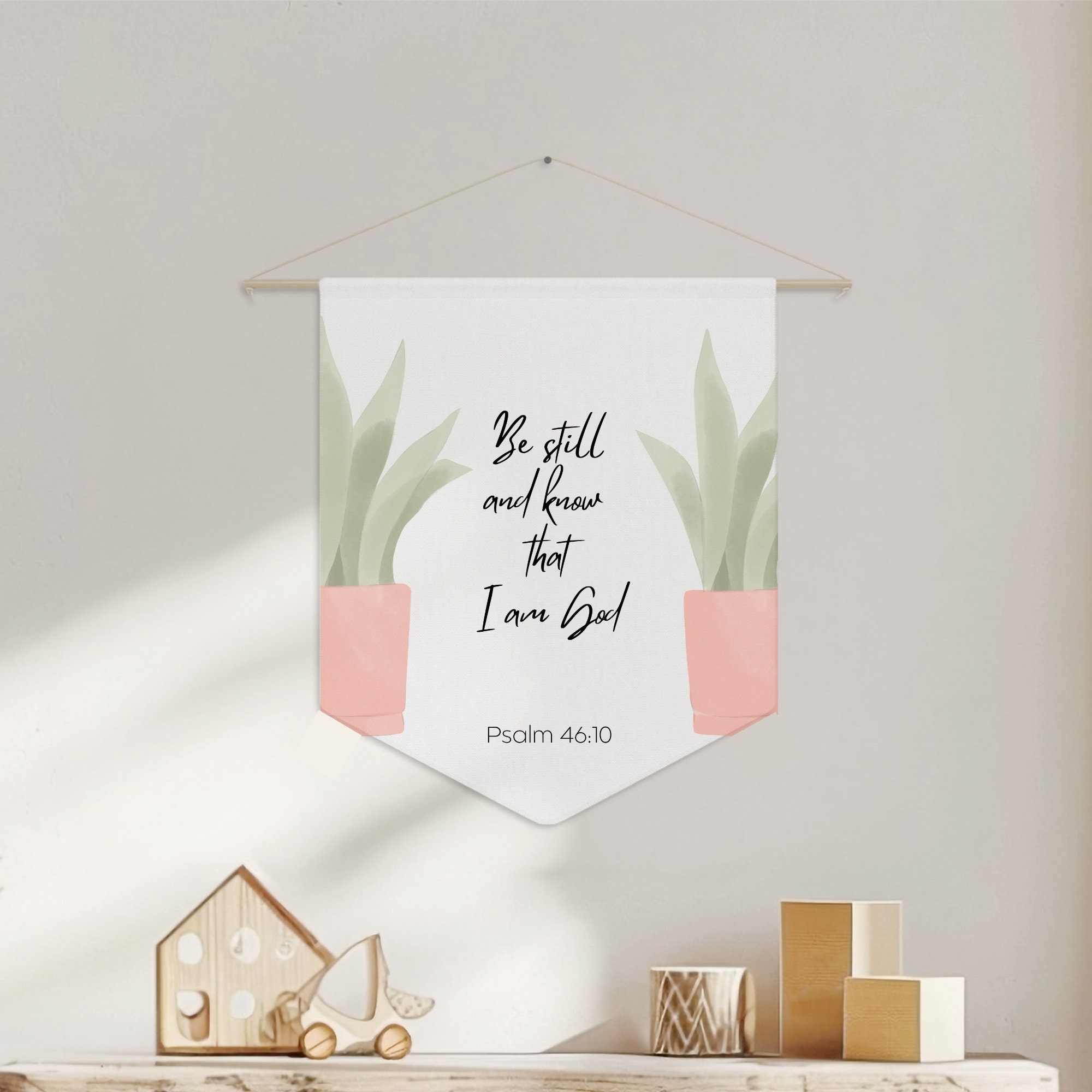 Decorative Banner | Scripture Wall Decor | Be Still and Know Banner ...