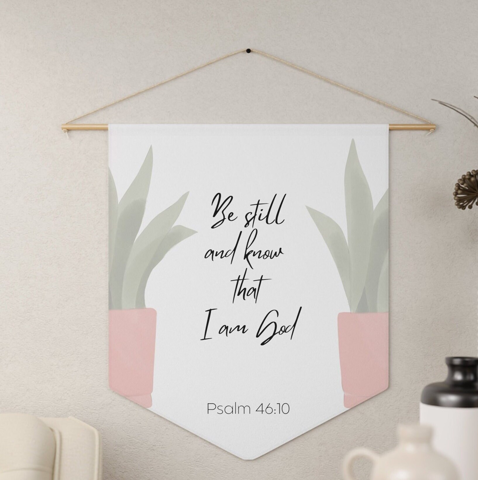 Decorative Banner | Scripture Wall Decor | Be Still and Know Banner ...