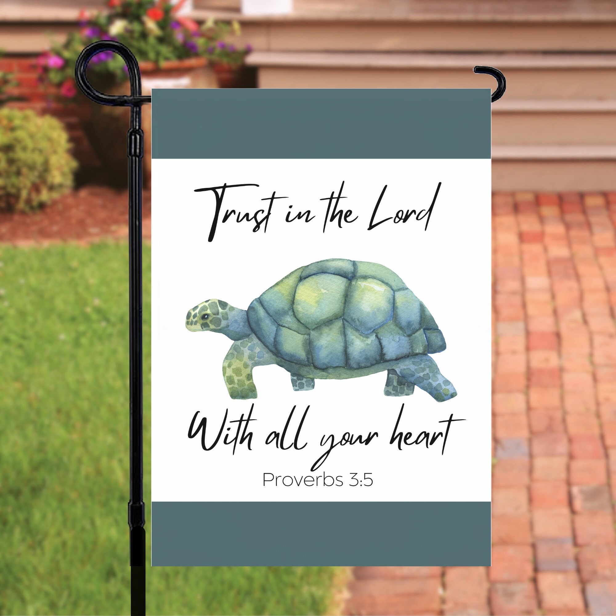 Scripture Garden Flag Bible Verse Yard Flag Christian Garden Flag Trust ...