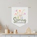 Spring Welcome Banner Spring Wall Hanging Easter Wall Decor Welcome ...