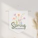 Spring Welcome Banner Spring Wall Hanging Easter Wall Decor Welcome ...