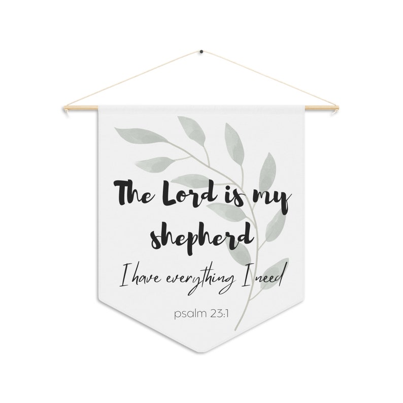 Decorative Banner Scripture Wall Decor the Lord is My Shepherd Art ...