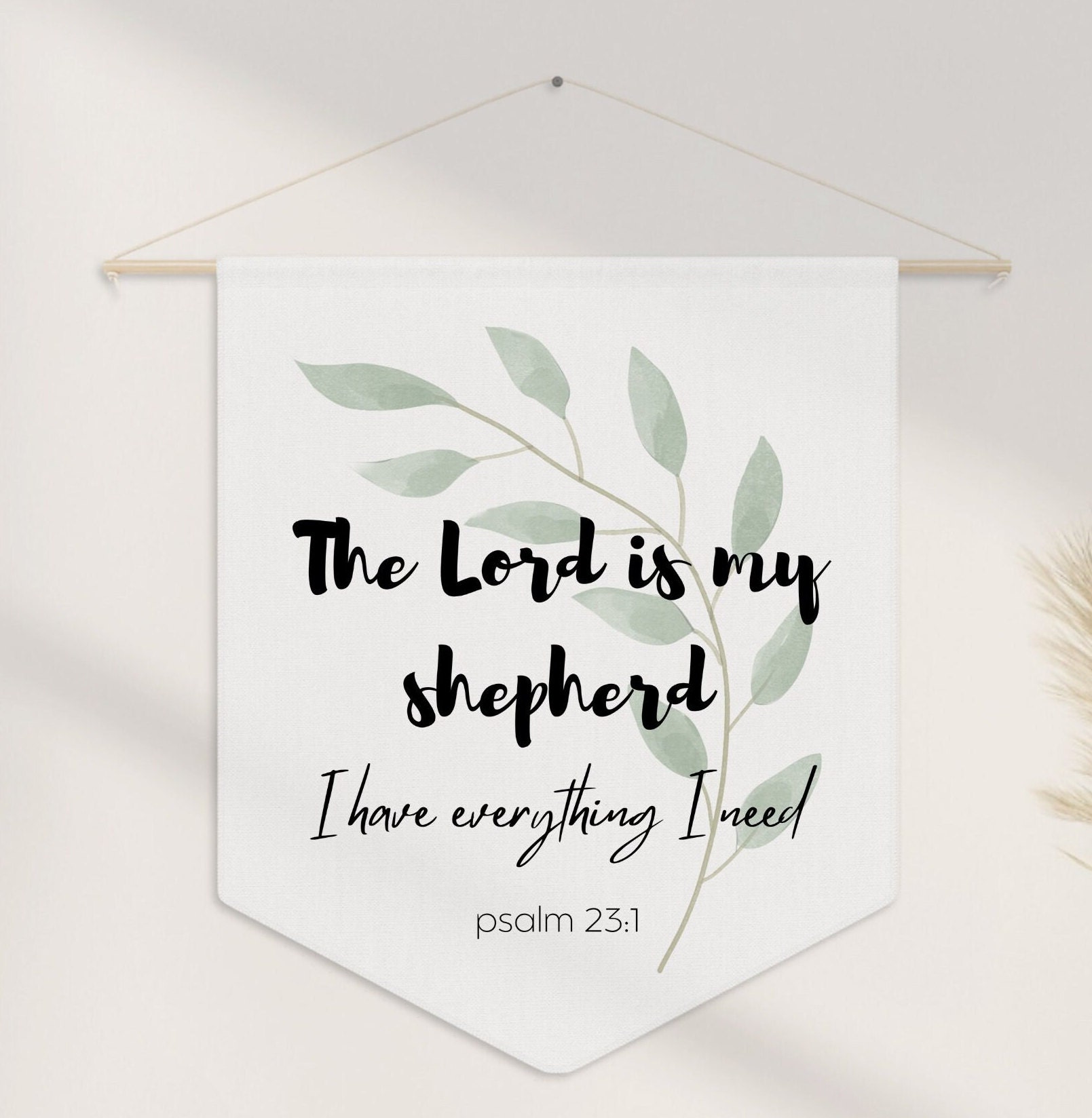 Decorative Banner Scripture Wall Decor the Lord is My Shepherd Art ...