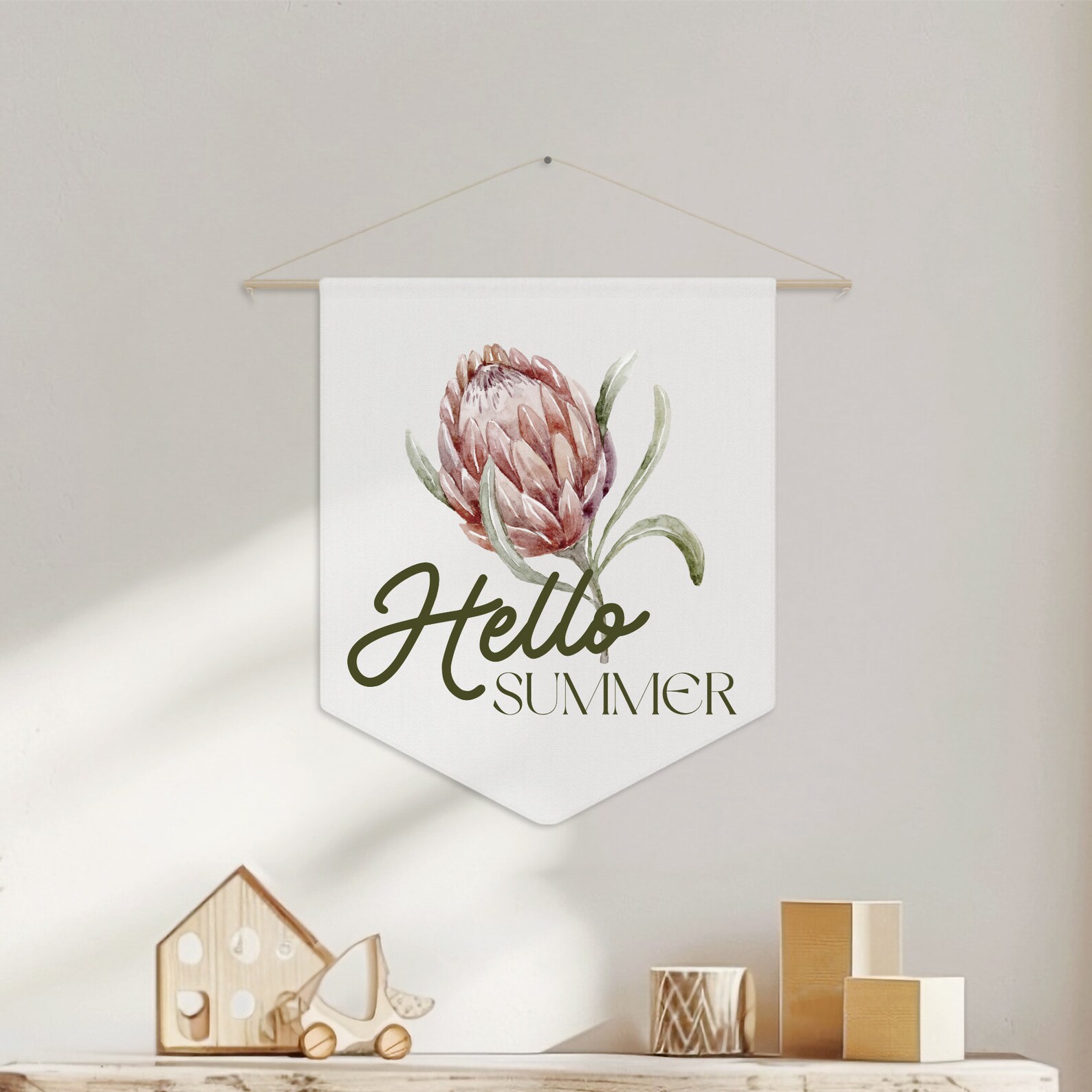 Hello Summer Banner | Hello Summer Wall Hanging | Welcome Sign for ...