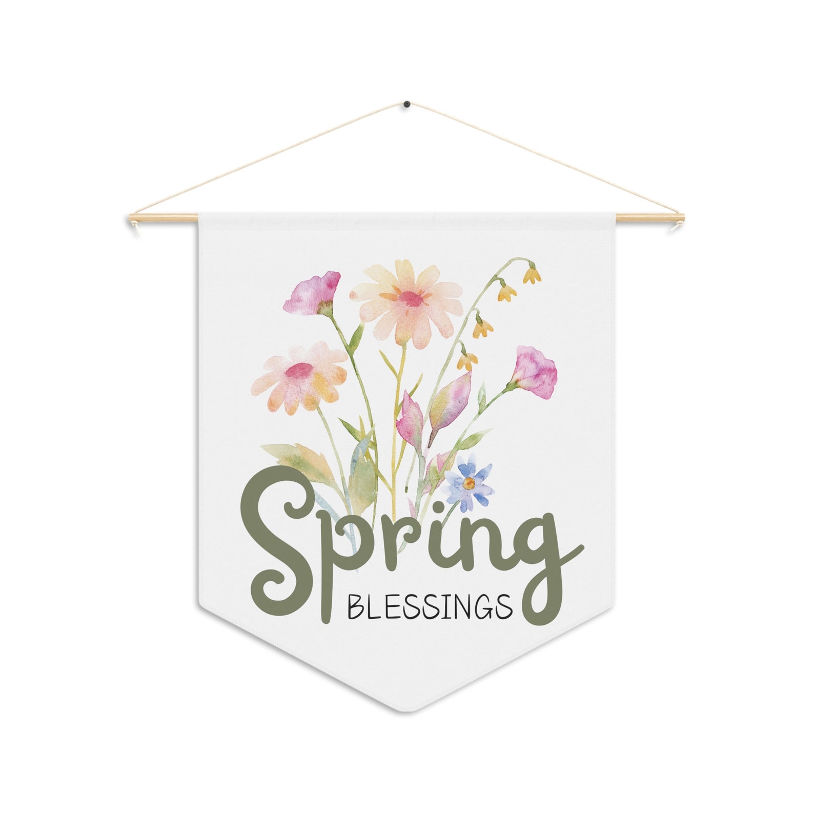 Spring Welcome Banner Spring Wall Hanging Easter Wall Decor Welcome ...