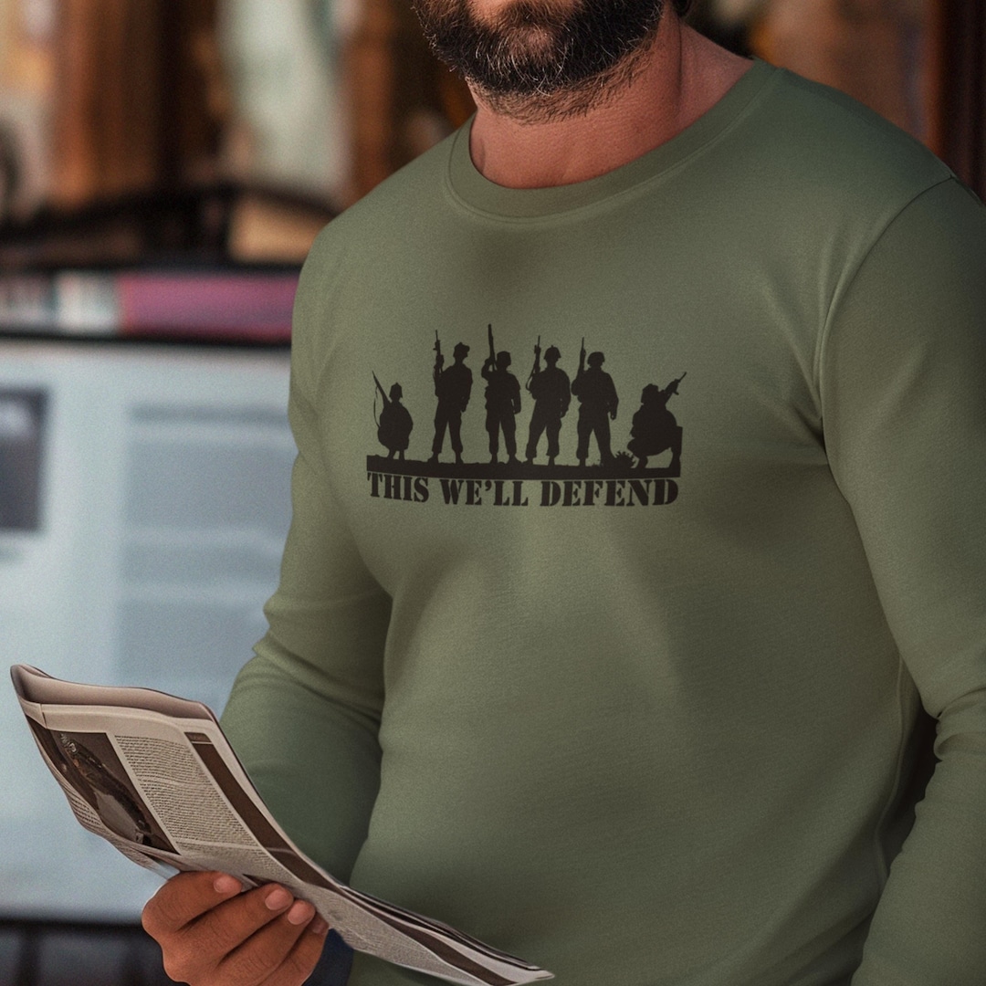 US Army Motto This We'll Defend Sweatshirt, Military Soldiers Graphic ...
