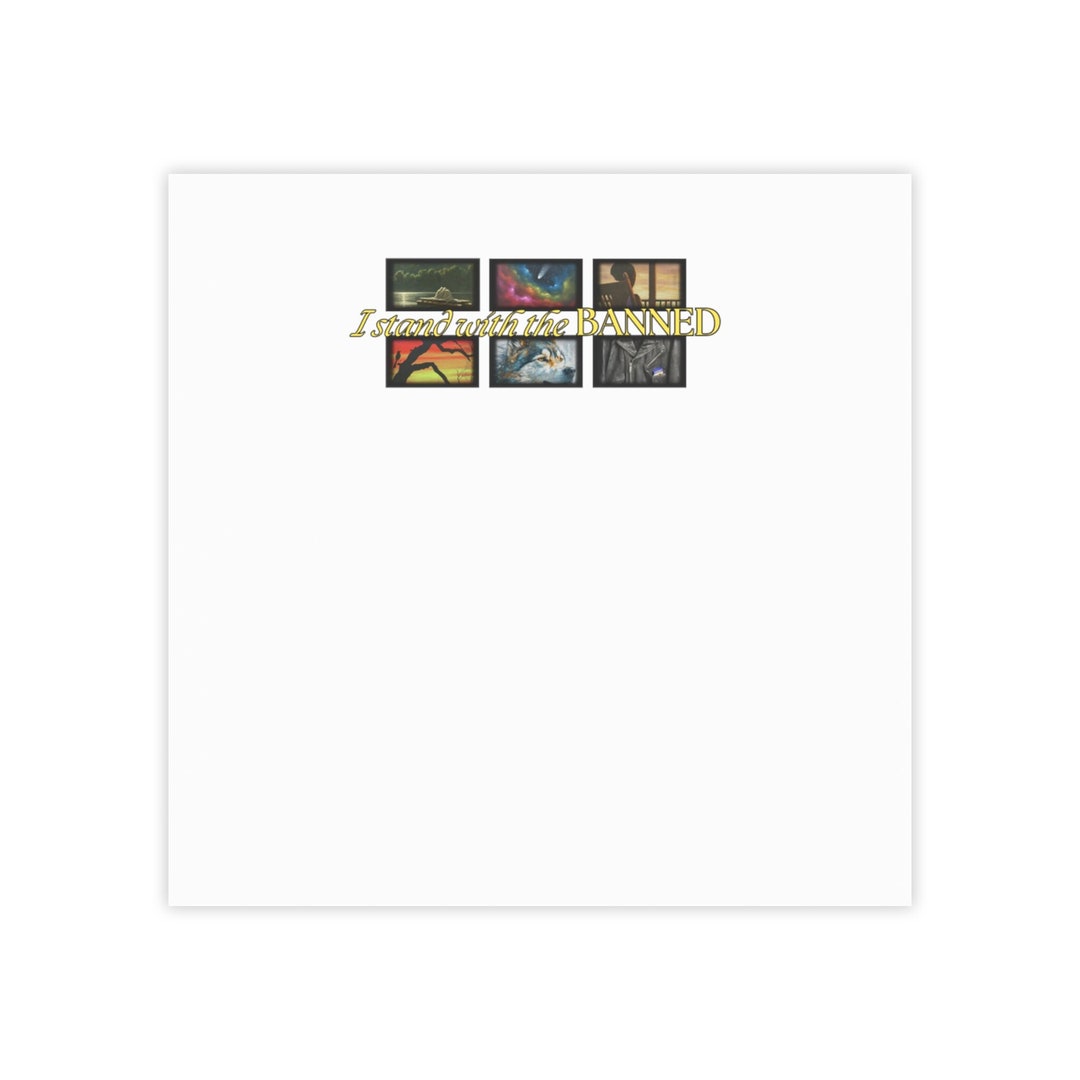 I Stand With the Banned Post-it® Note Pads - Etsy