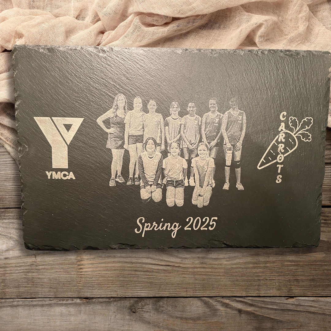Personalized Laser Engraved Slate Plaque: Custom Photo Gift, 11x8 Stone ...