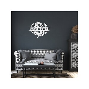 Custom Dragon Metal Wall Sign - Bedroom, Mancave, Gameroom, Gift for ...