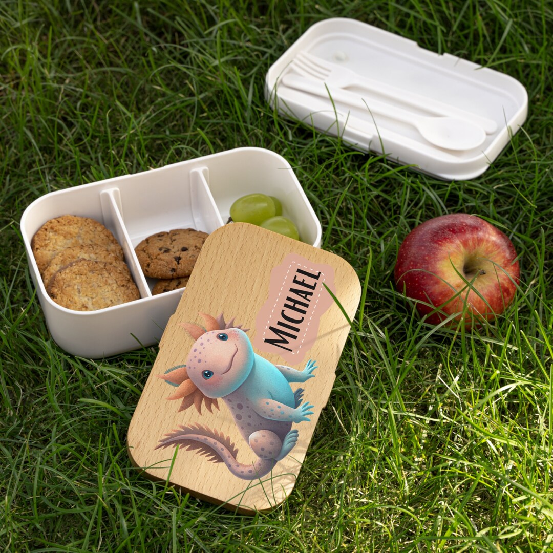 Back to School Axolotl Personalized Bento Lunch Box for Middle ...
