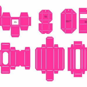 VECTOR digital File Molds for Paper Boxes, Cardboard, Cardboard for ...