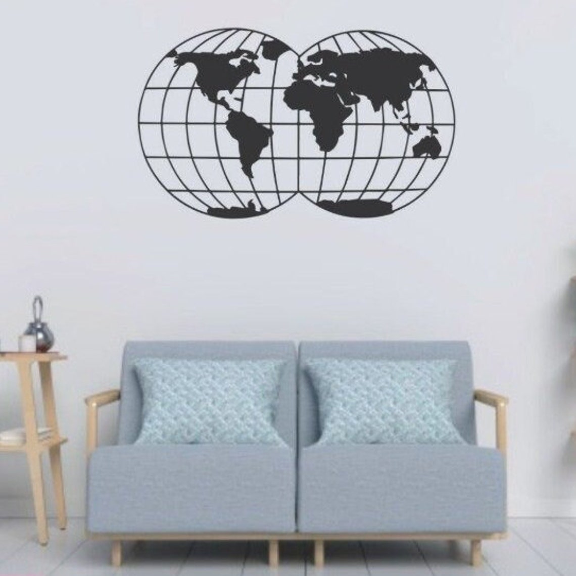 Vector Digital File Wall Art Laser Cut and Cnc World Map World Map Digital Download - Etsy