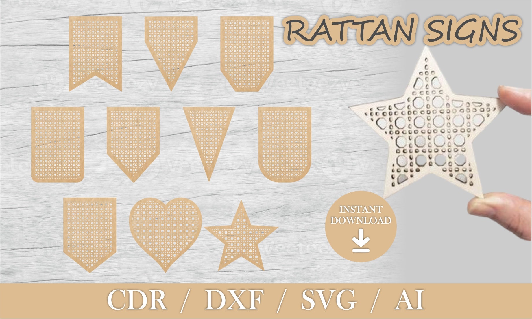Rattan SIGNS, Rattan SVG, Rattan Bundle Svg, Rattan Pattern Svg, Svg ...