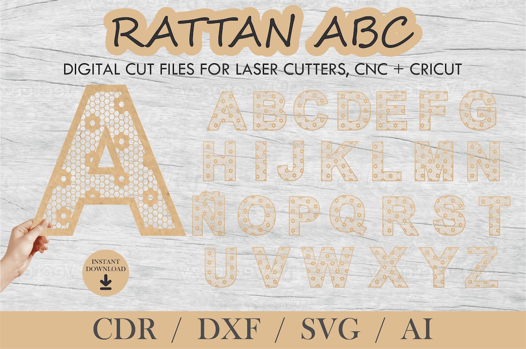 Rattan ABC, Rattan SVG, Rattan Bundle Svg, Rattan Pattern Svg, Svg ...