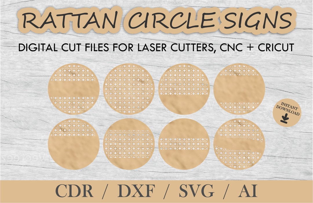 Rattan Circle Signs, Rattan SVG, Rattan Bundle Svg, Rattan Pattern Svg ...