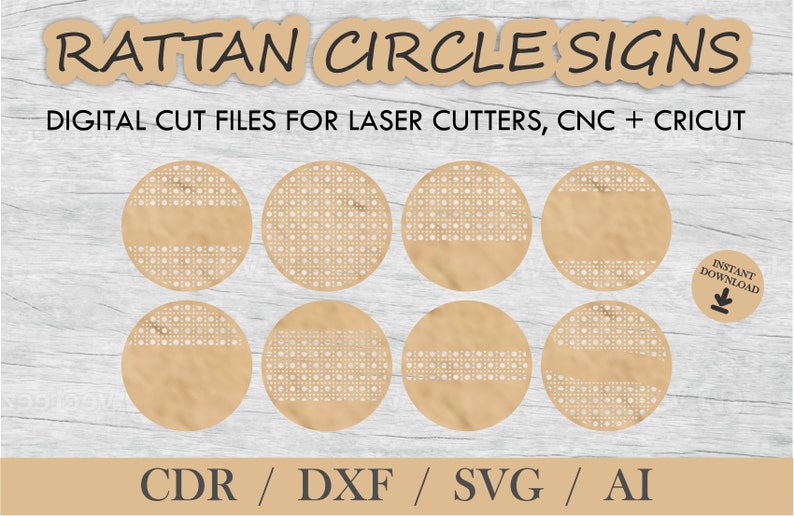 Rattan Circle Signs, Rattan SVG, Rattan Bundle Svg, Rattan Pattern Svg ...