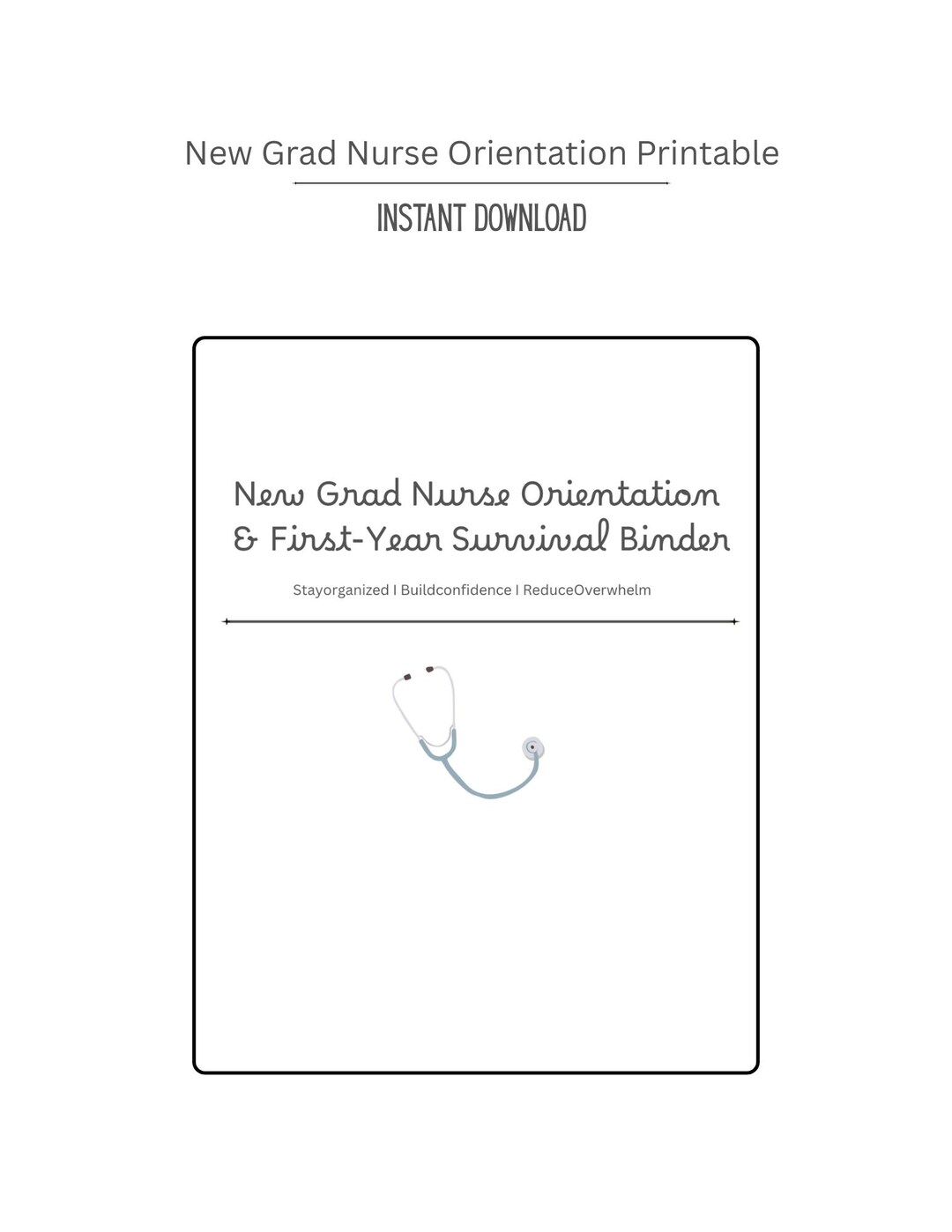 New Grad Nurse Orientation Printable I Daily Shift Reflection ...