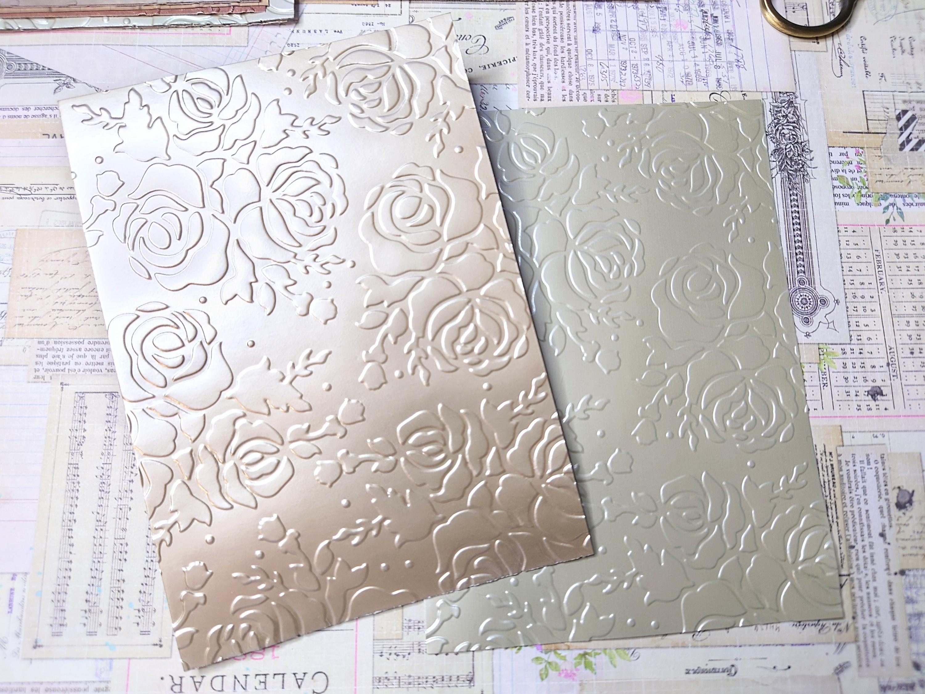 Embossed Papers - Set of 8 - Scrapbooking - Card Making - Creative ...