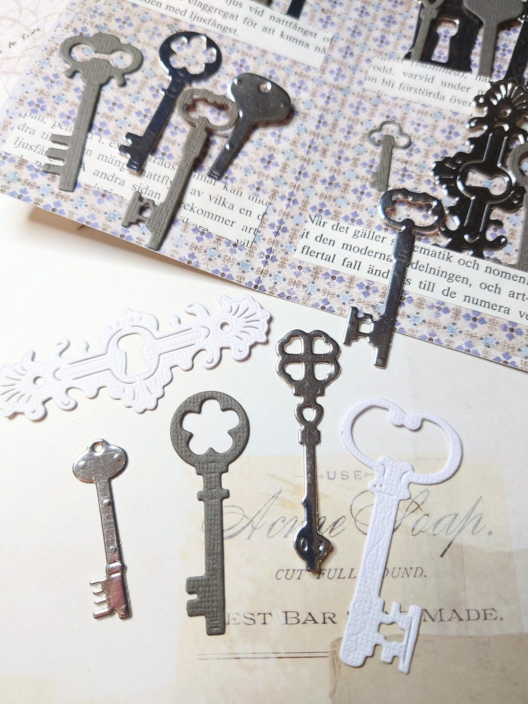Keys and Locks Die Cuts | Set of 25 | Scrapbooking | Card Making ...
