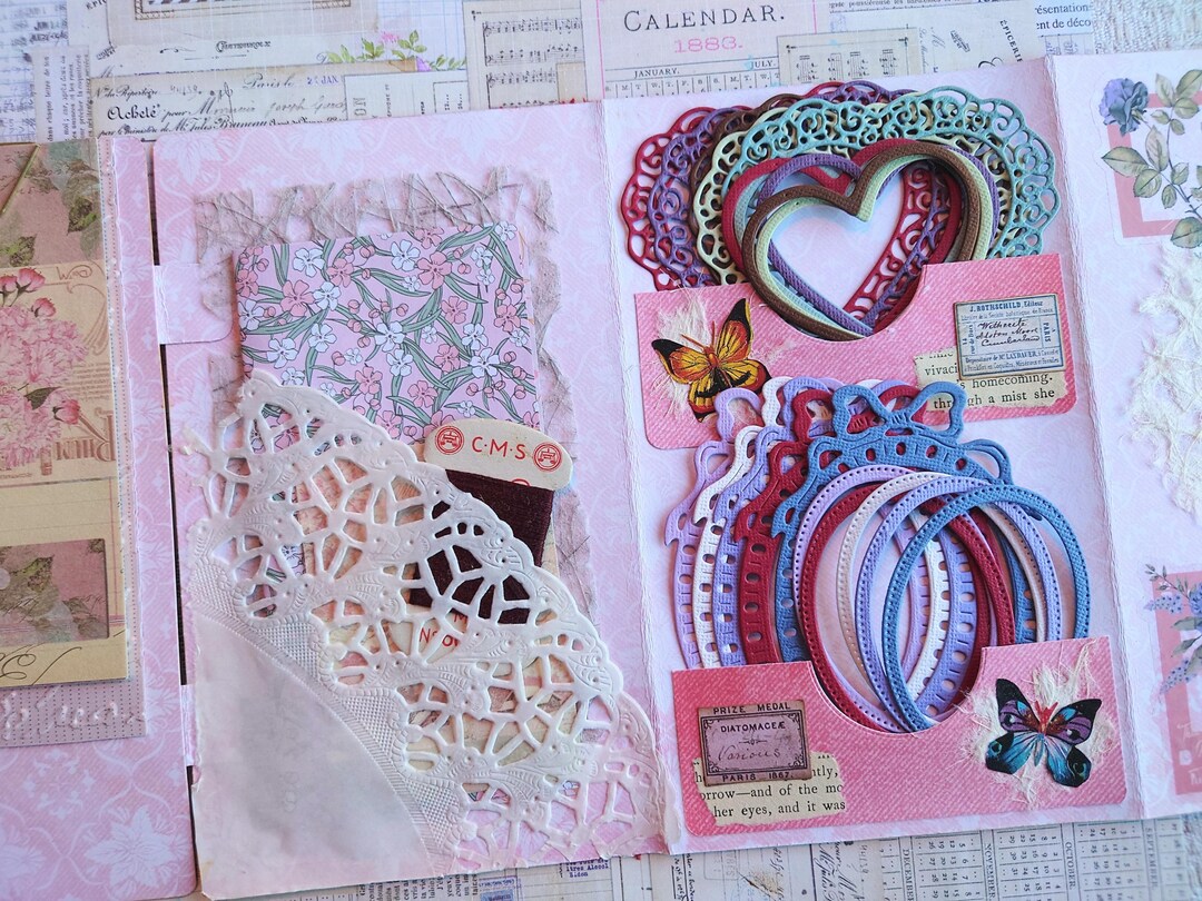 Custom Scrapbooking Folder - Ephemera - Die Cuts - Stickers - Papers ...