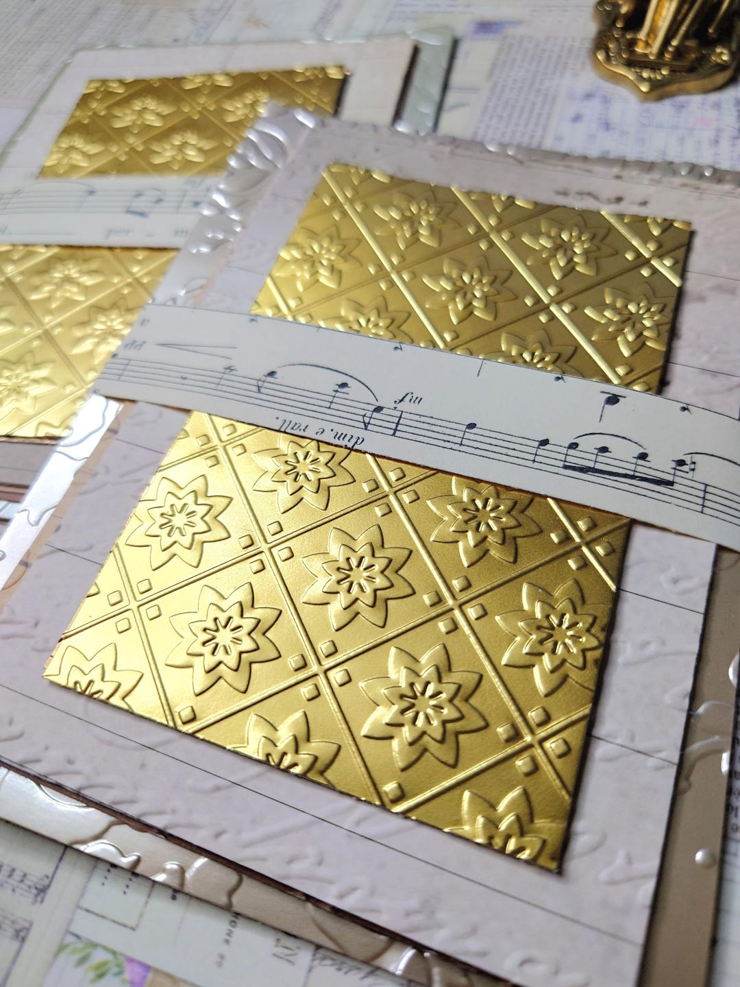 Embossed Papers - Set of 8 - Scrapbooking - Card Making - Creative ...