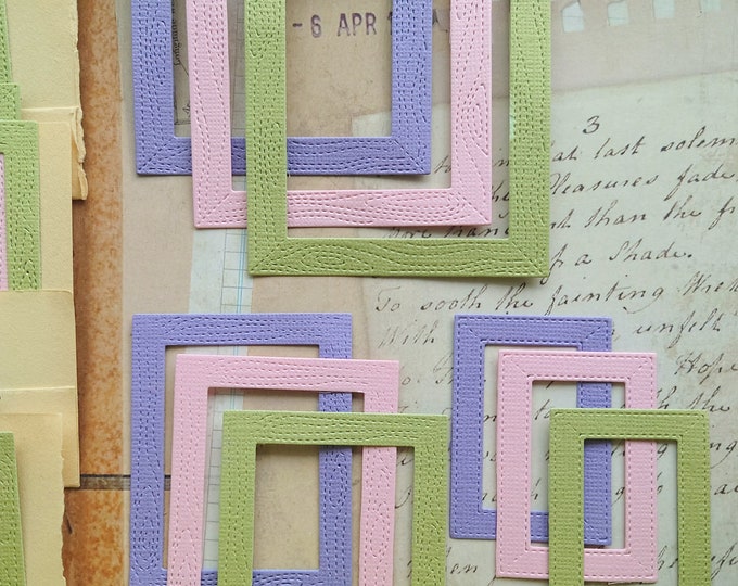 Die Cut Frames in 3 Colours - Set of 9 Pieces - Handmade Die Cuts ...