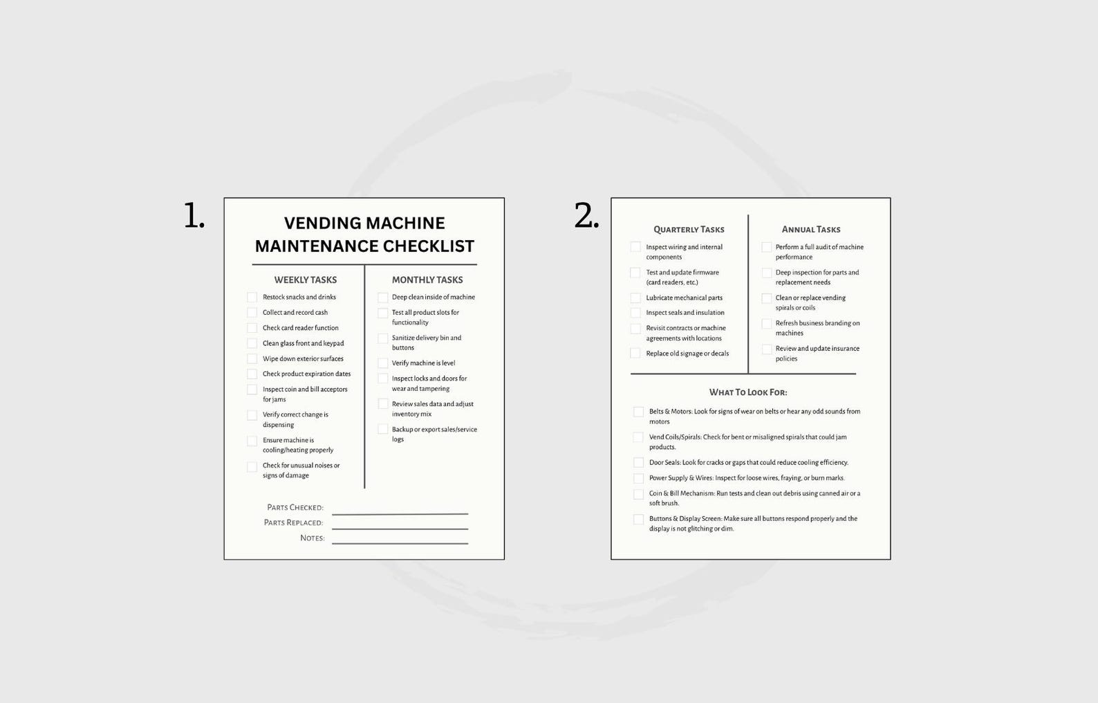 Vending Machine Maintenance Checklist: Printable Service Log (canva ...
