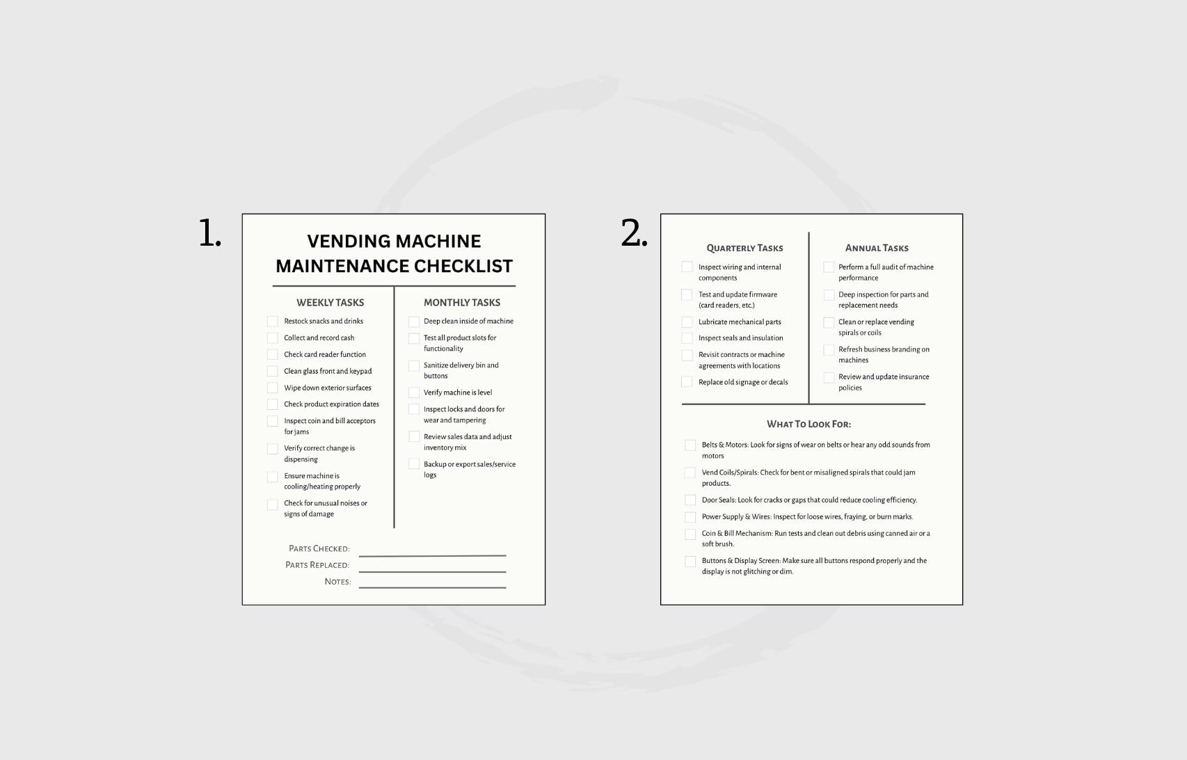 Vending Machine Maintenance Checklist: Printable Service Log (canva ...