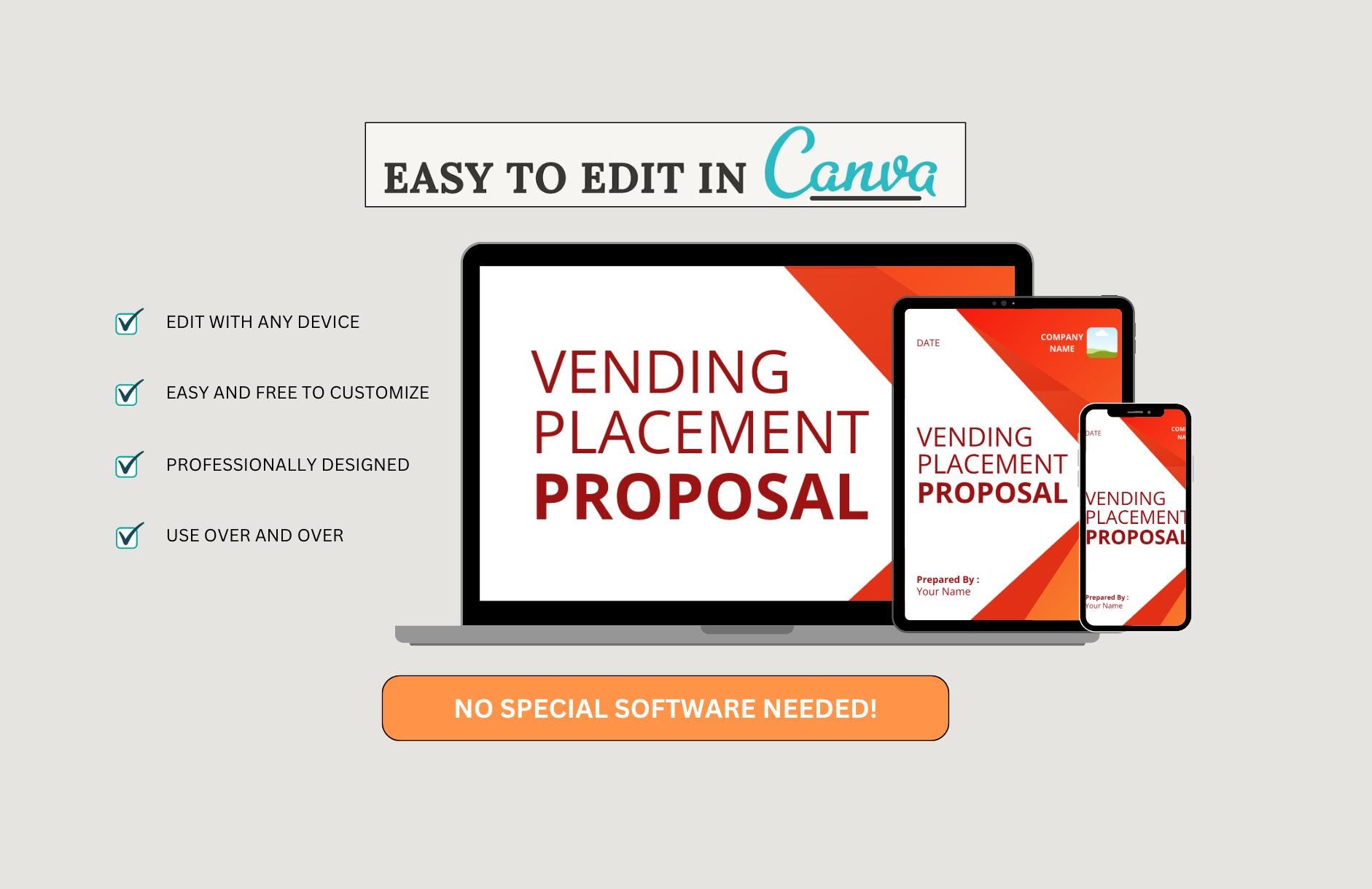 Vending Machine Placement Proposal Template: Editable Business Pitch ...